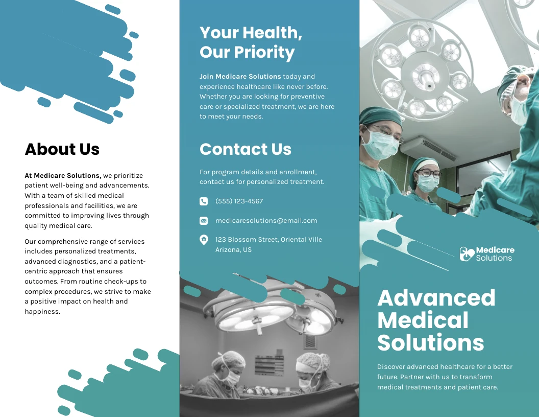 Medical Tri-fold Brochure Template - Venngage