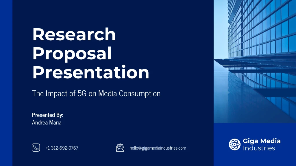 Blue And Navy Simple Modern Proposal Research Presentation - Venngage