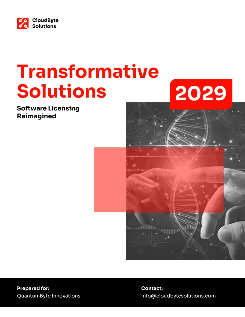 Software Licensing Proposal Template - Venngage