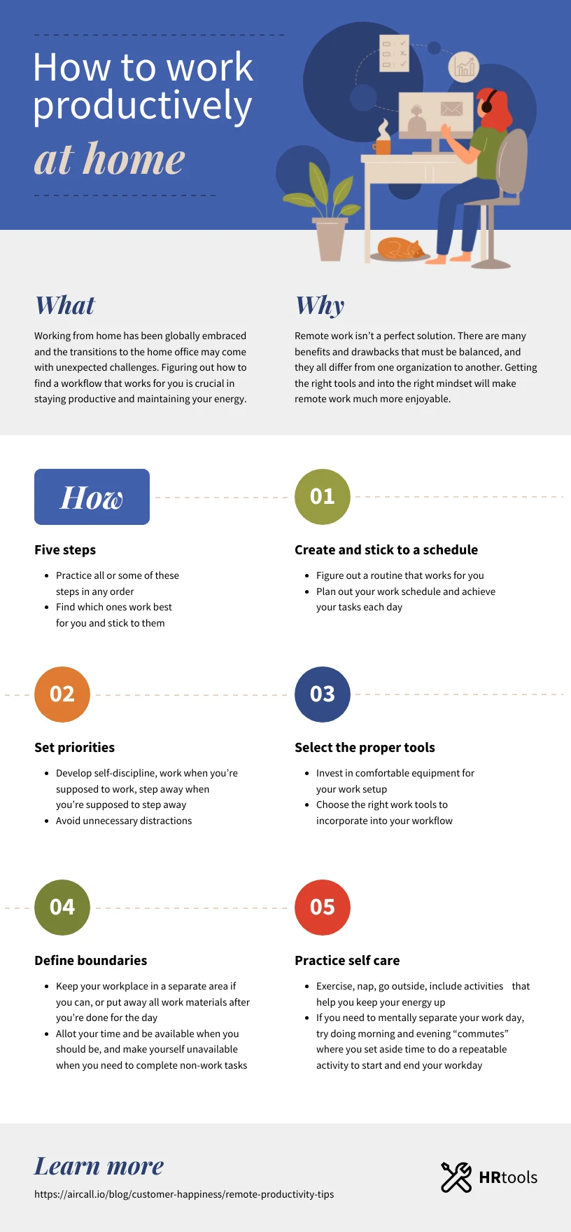 Work From Home Productively Microlearning Infographic - Venngage