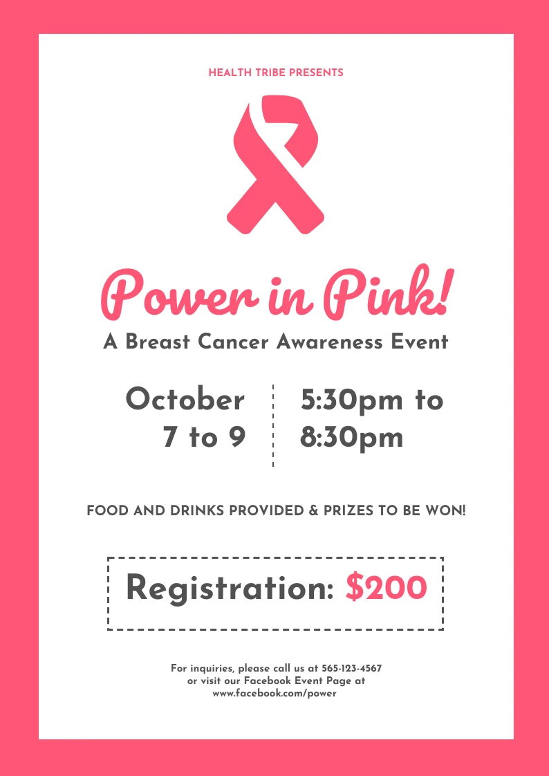 Awareness Poster Flyer Template - Venngage