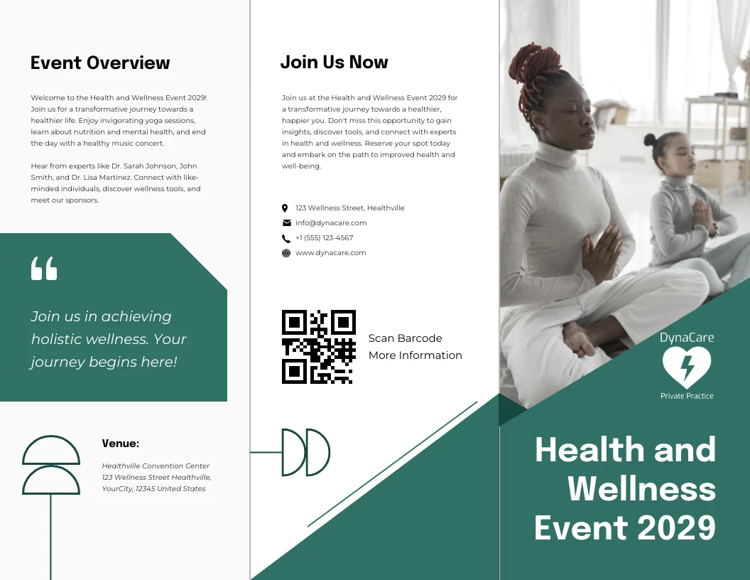 Event Brochure Template - Venngage