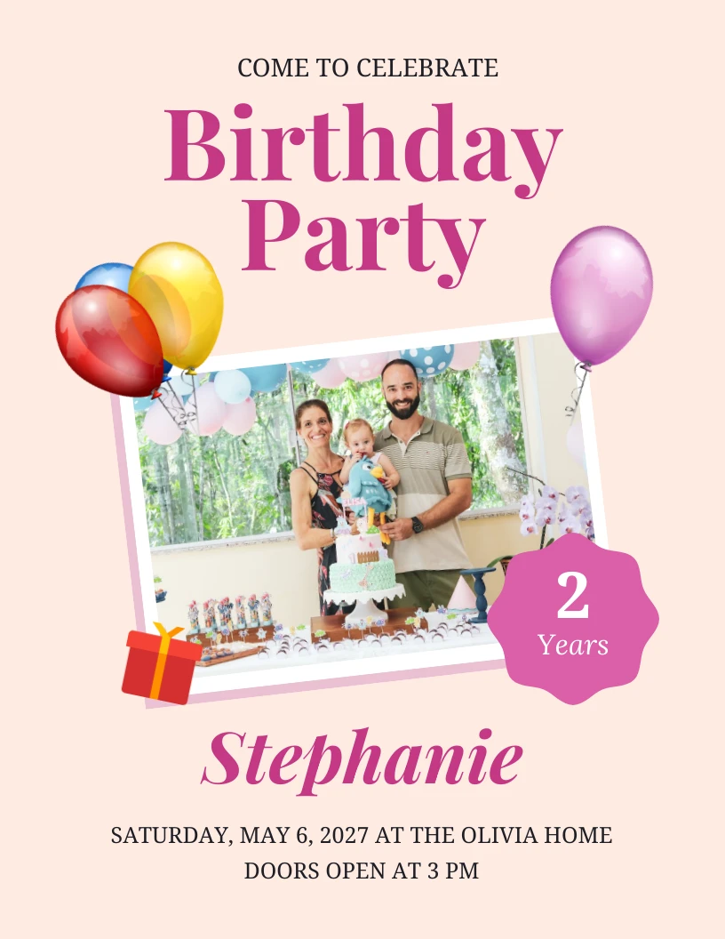 Free Birthday Flyer Template - Venngage