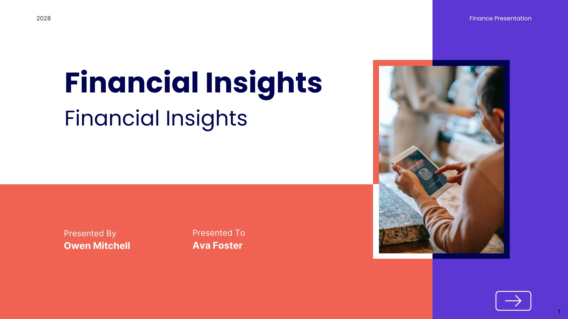 Modern Finance Presentation Template - Venngage