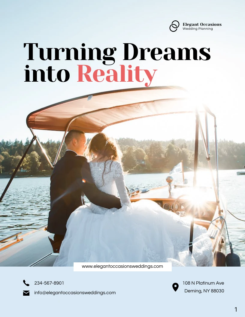 Wedding Pricing Proposal Template - Venngage