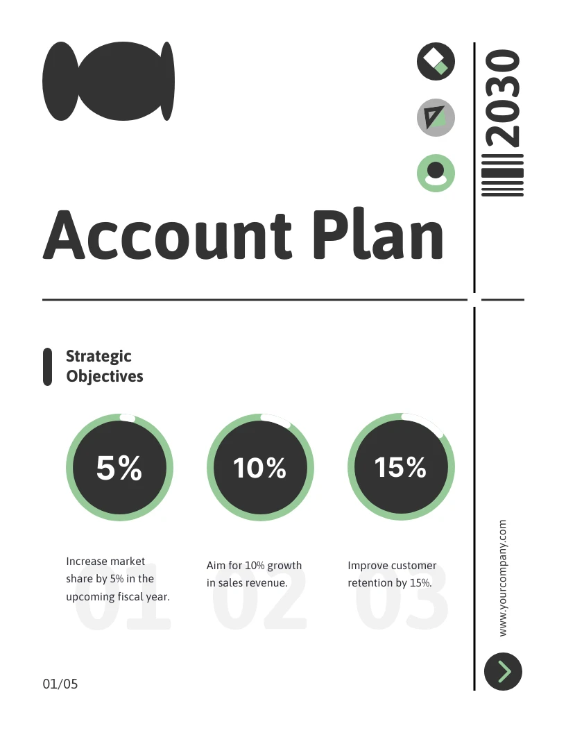 Modern Account Plan Template - Venngage
