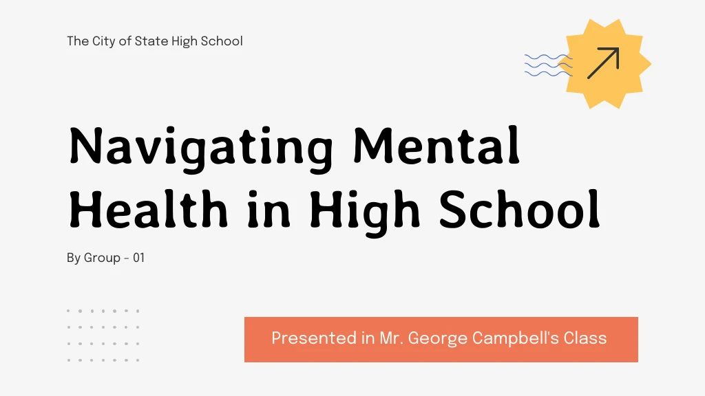 Pop Mental Health Class Presentation Template - Venngage