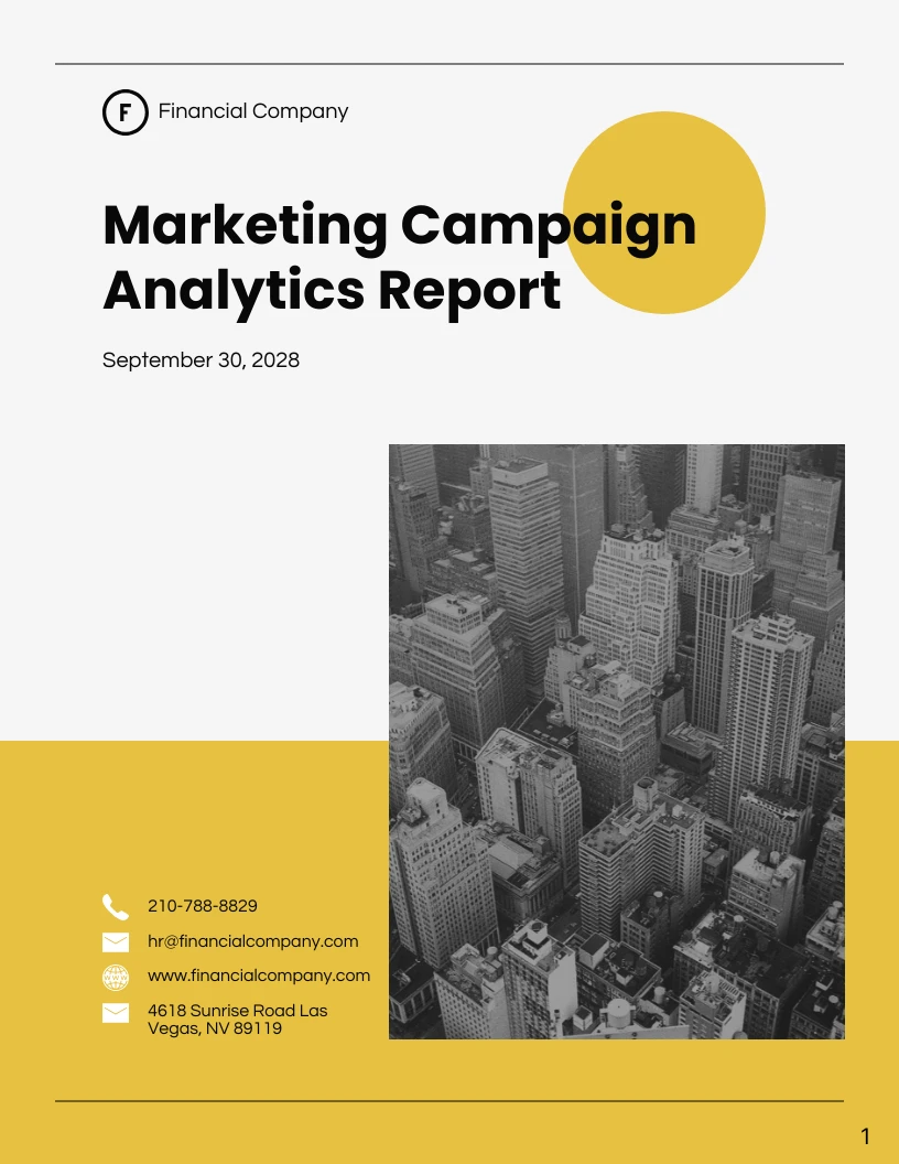 White Yellow Data Report Template - Venngage