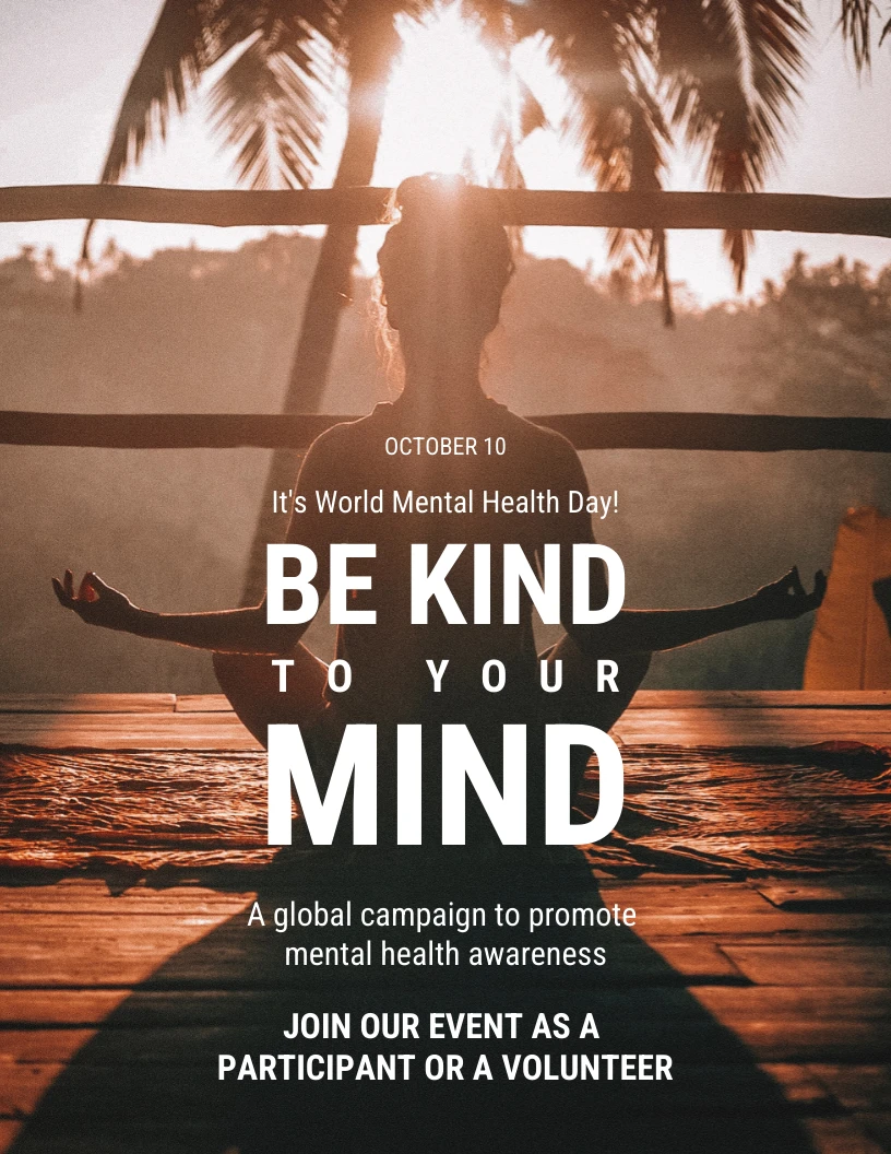 Vintage Meditation Event Poster - Venngage