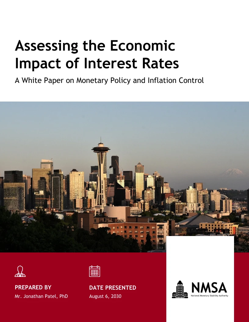 Impact of Interest Rates White Paper Template - Venngage