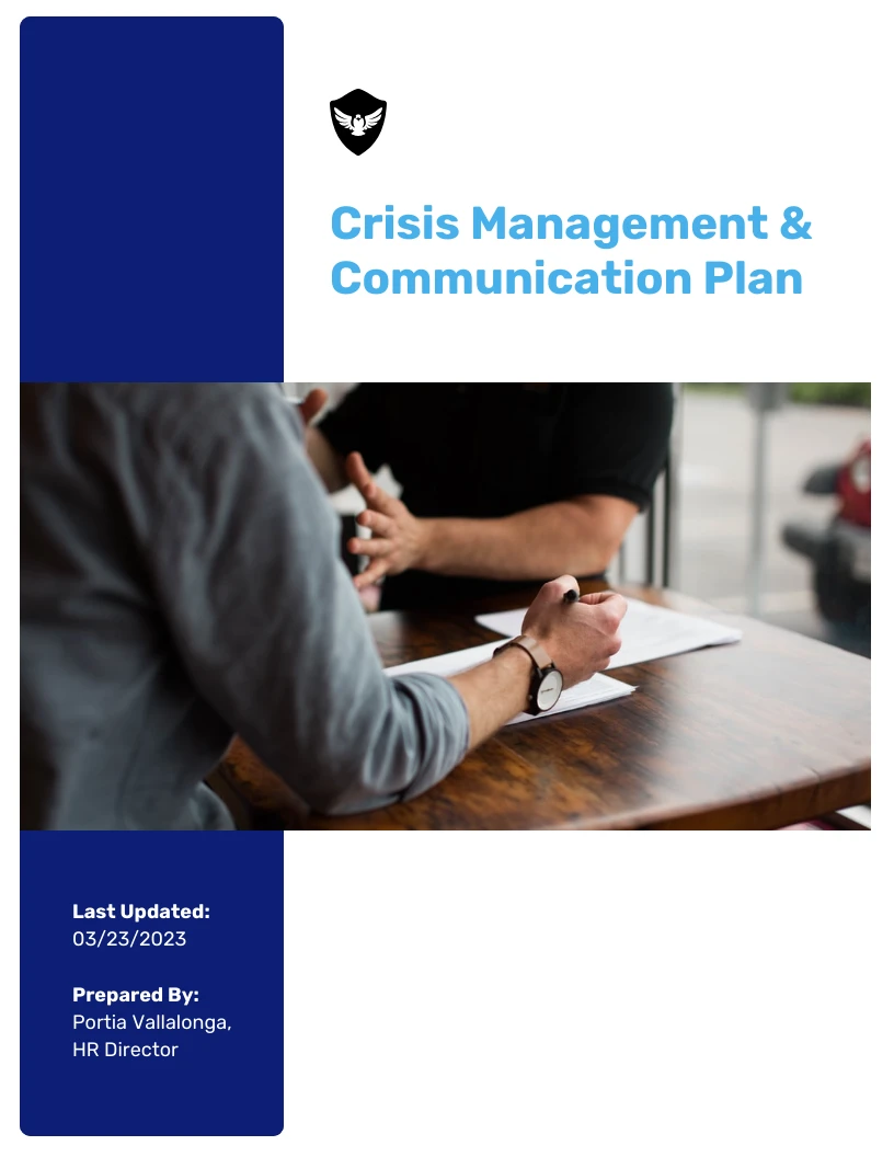 Modern Crisis Communications Plan Template - Venngage