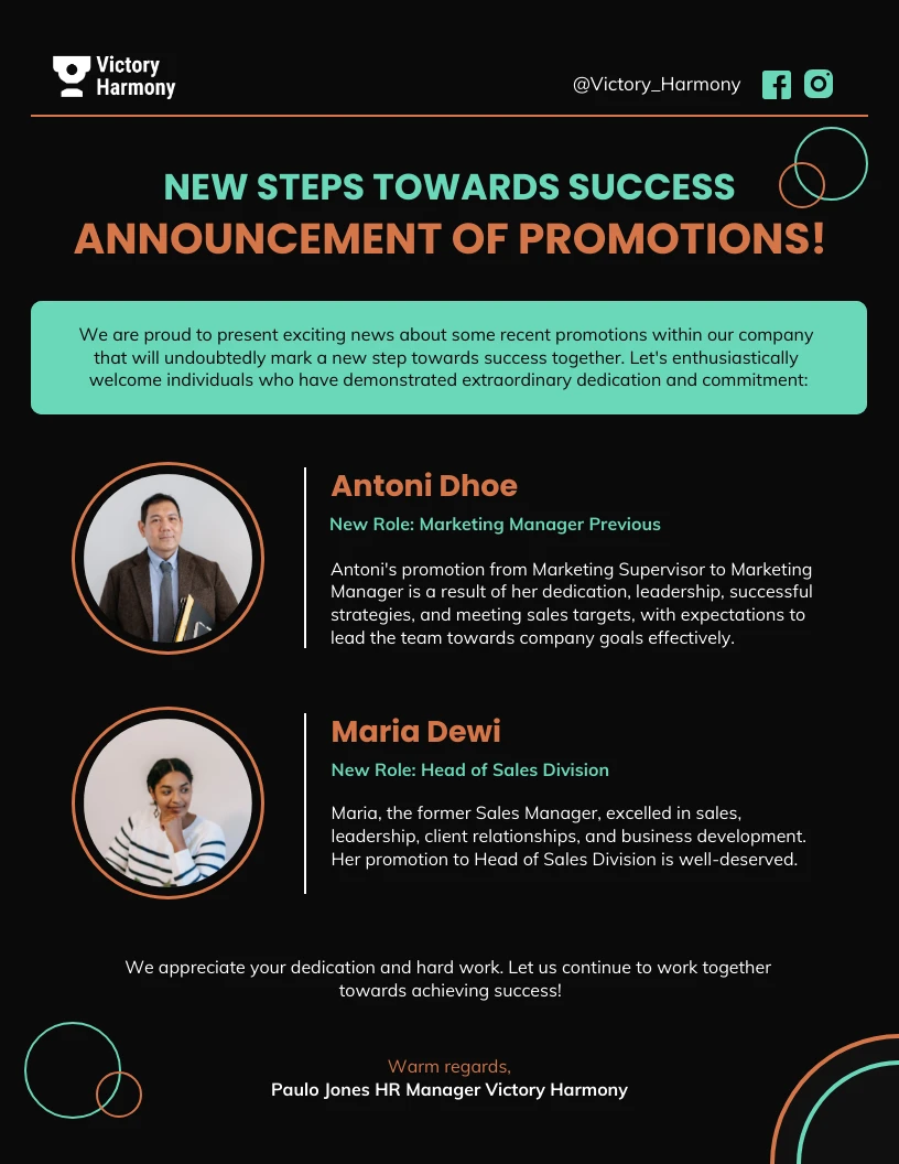 Promotion Announcement Email Newsletter Template - Venngage