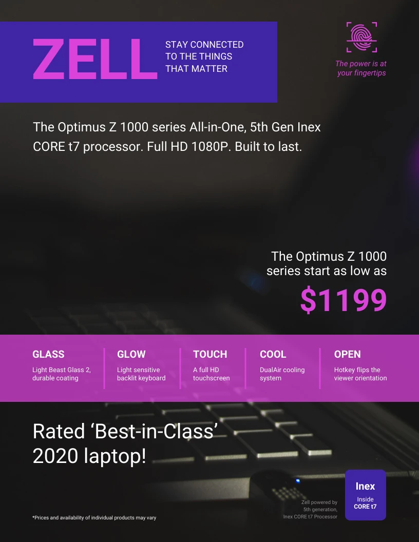 Computer Sale Advertisement Sample Flyer Template - Venngage