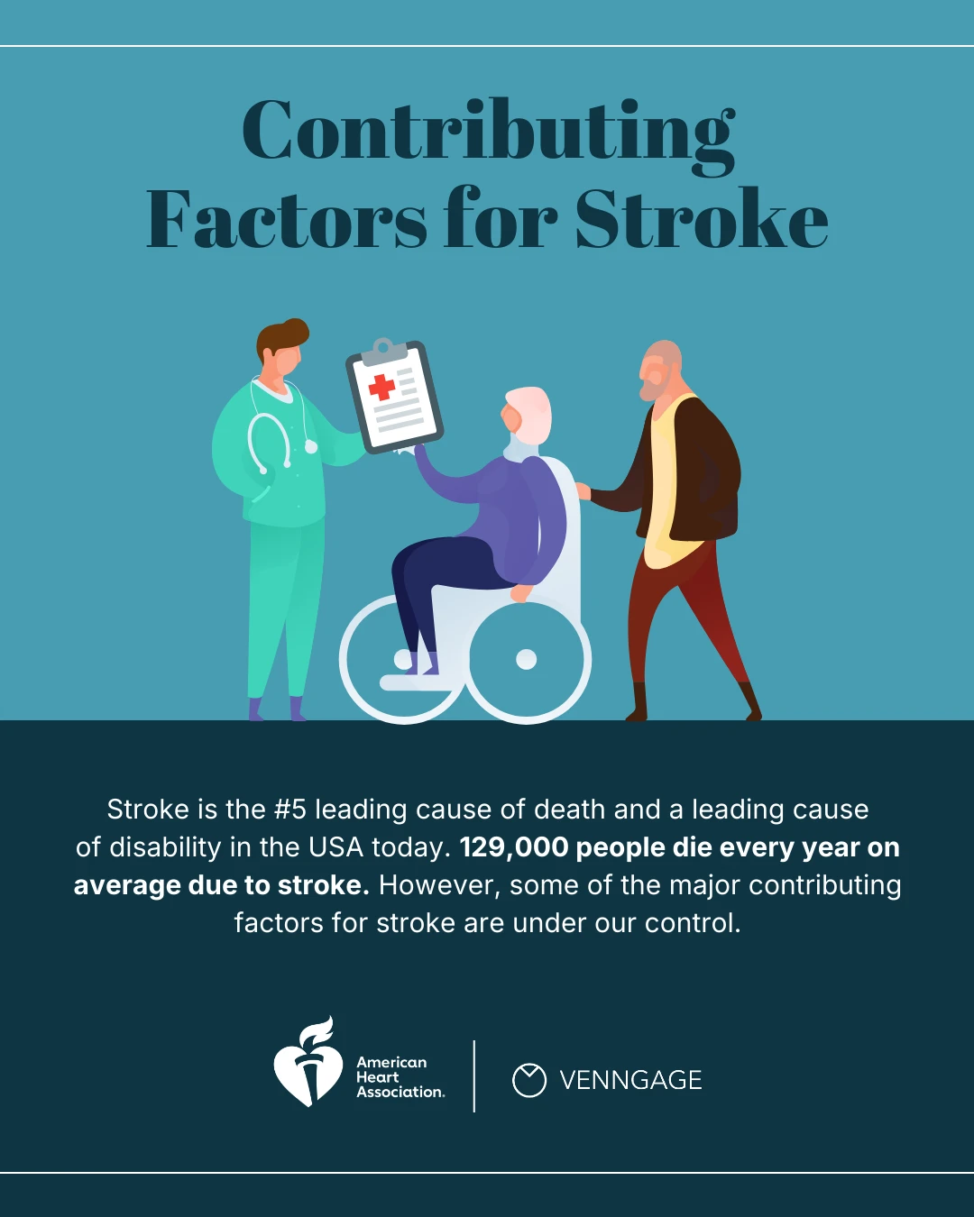 Stroke Awareness Month Instagram Carousel - Venngage