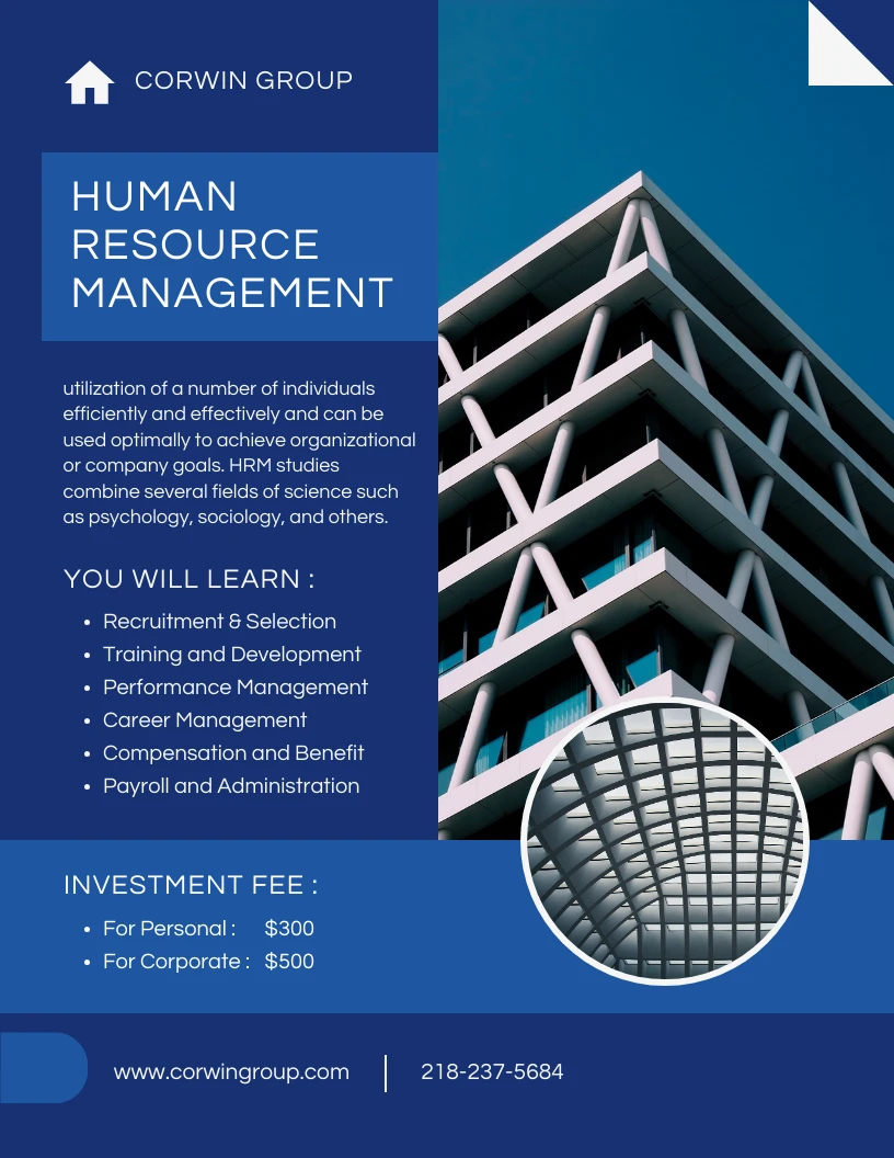 Blue Modern Professional Construction Poster - Venngage