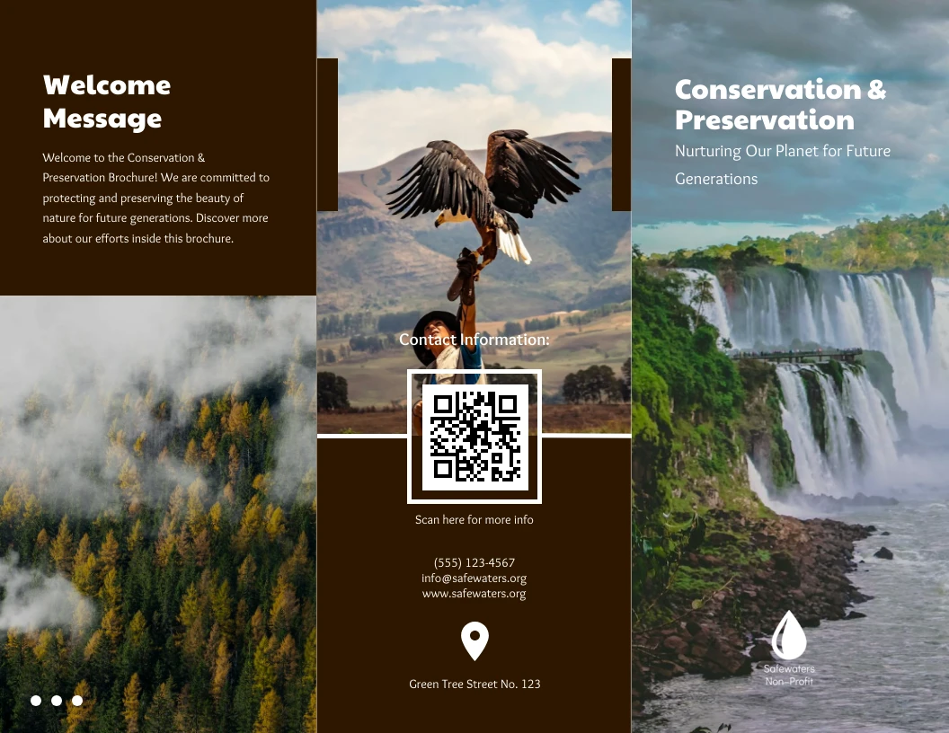 Preservation Vs Conservation Brochure Template - Venngage