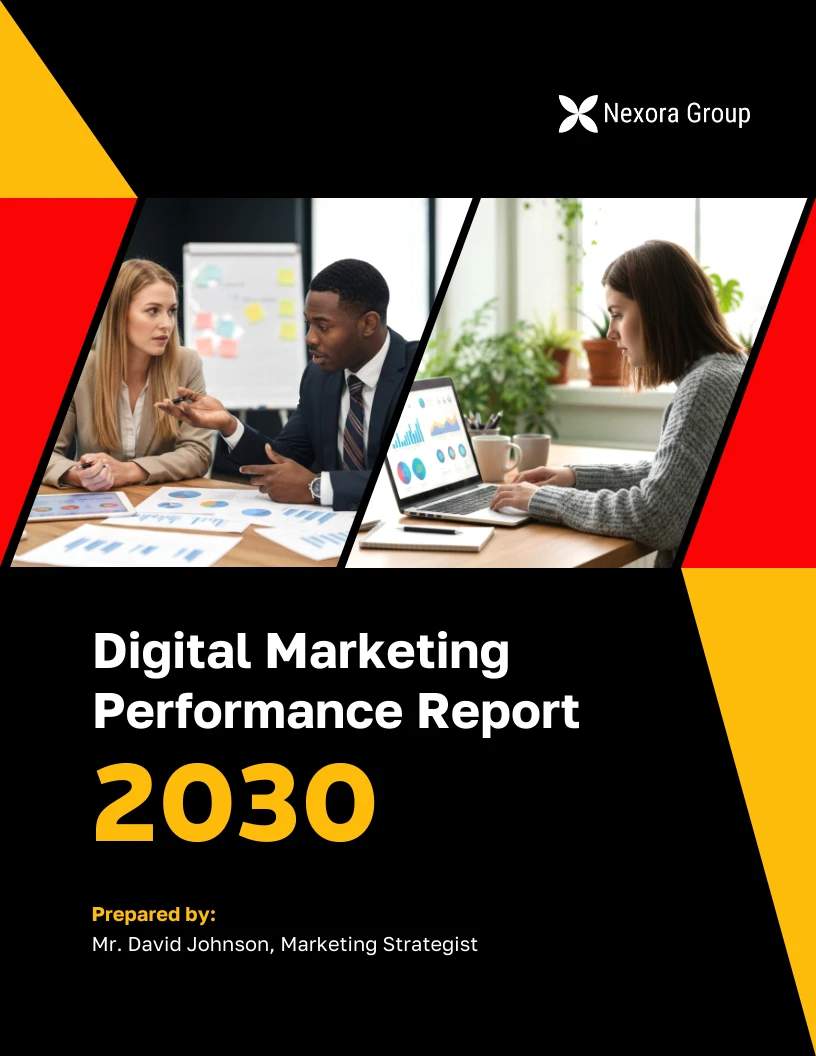 Digital Marketing Performance Report Template - Venngage