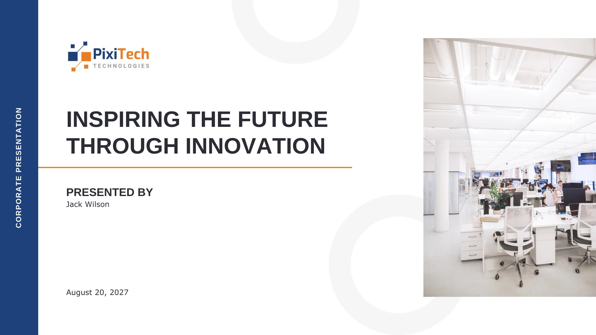 Modern Corporate Presentation Template - Venngage