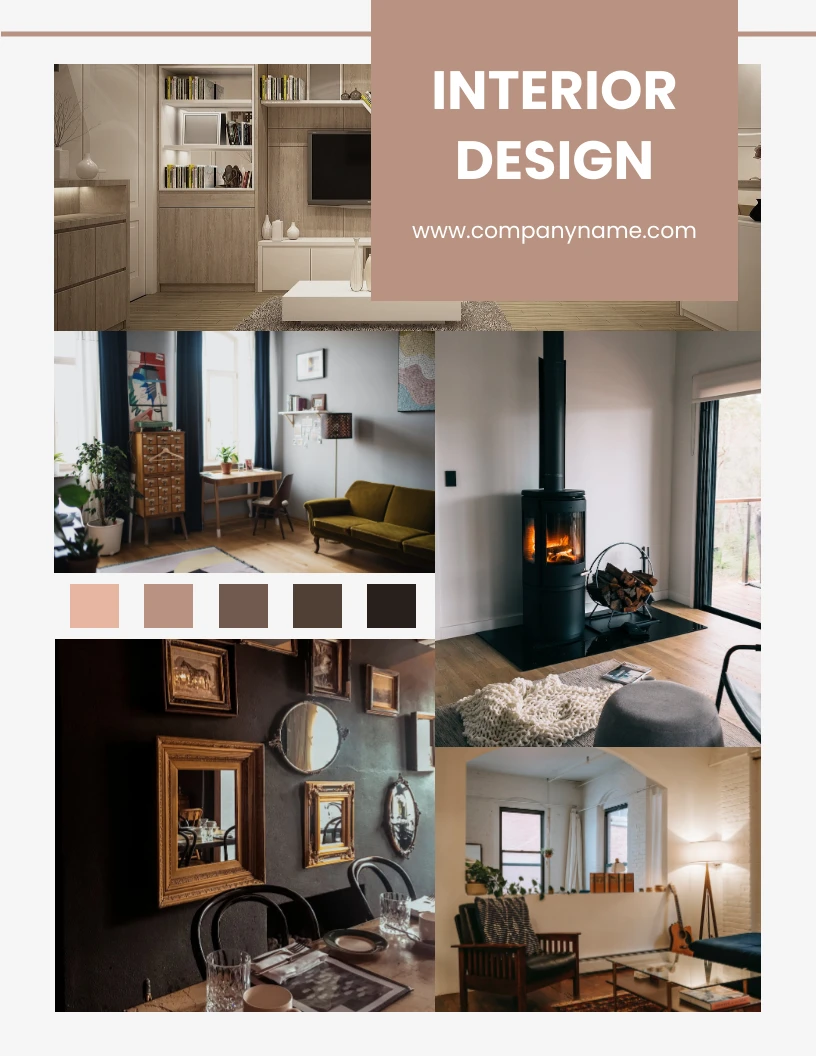 Interior Design Concept Board Template