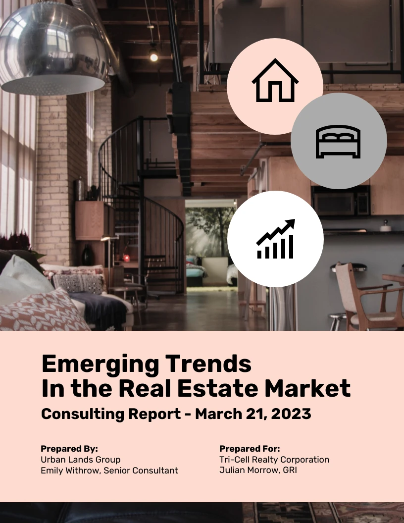 Real Estate Report Template - Venngage