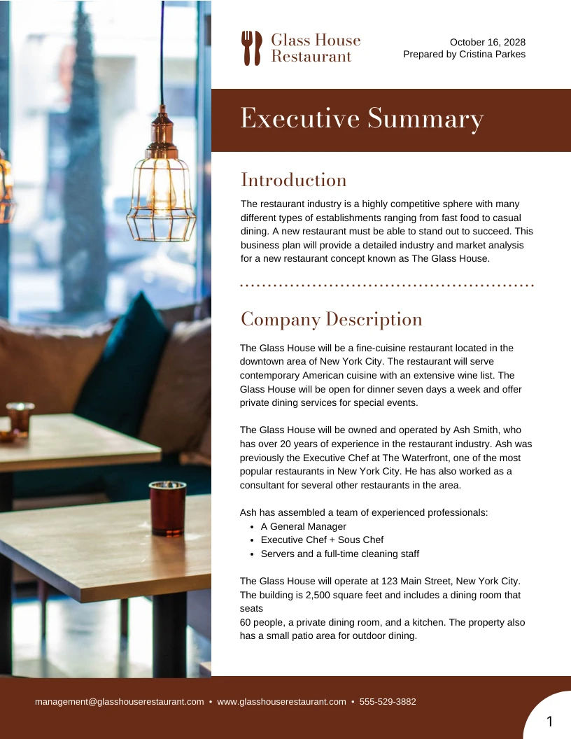 Free Executive Summary Template - Venngage