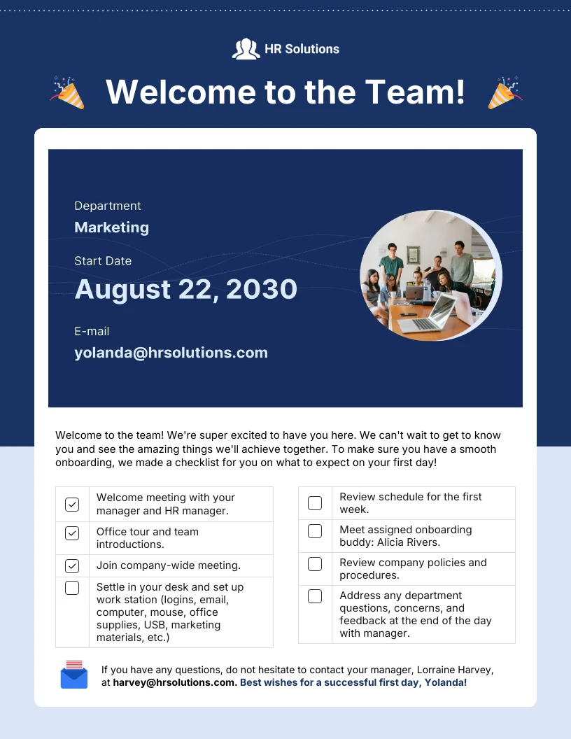 Welcome Onboarding Video Human Resource Infographic - Venngage