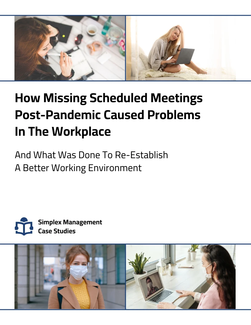 White Blue Management Case Study Template - Venngage