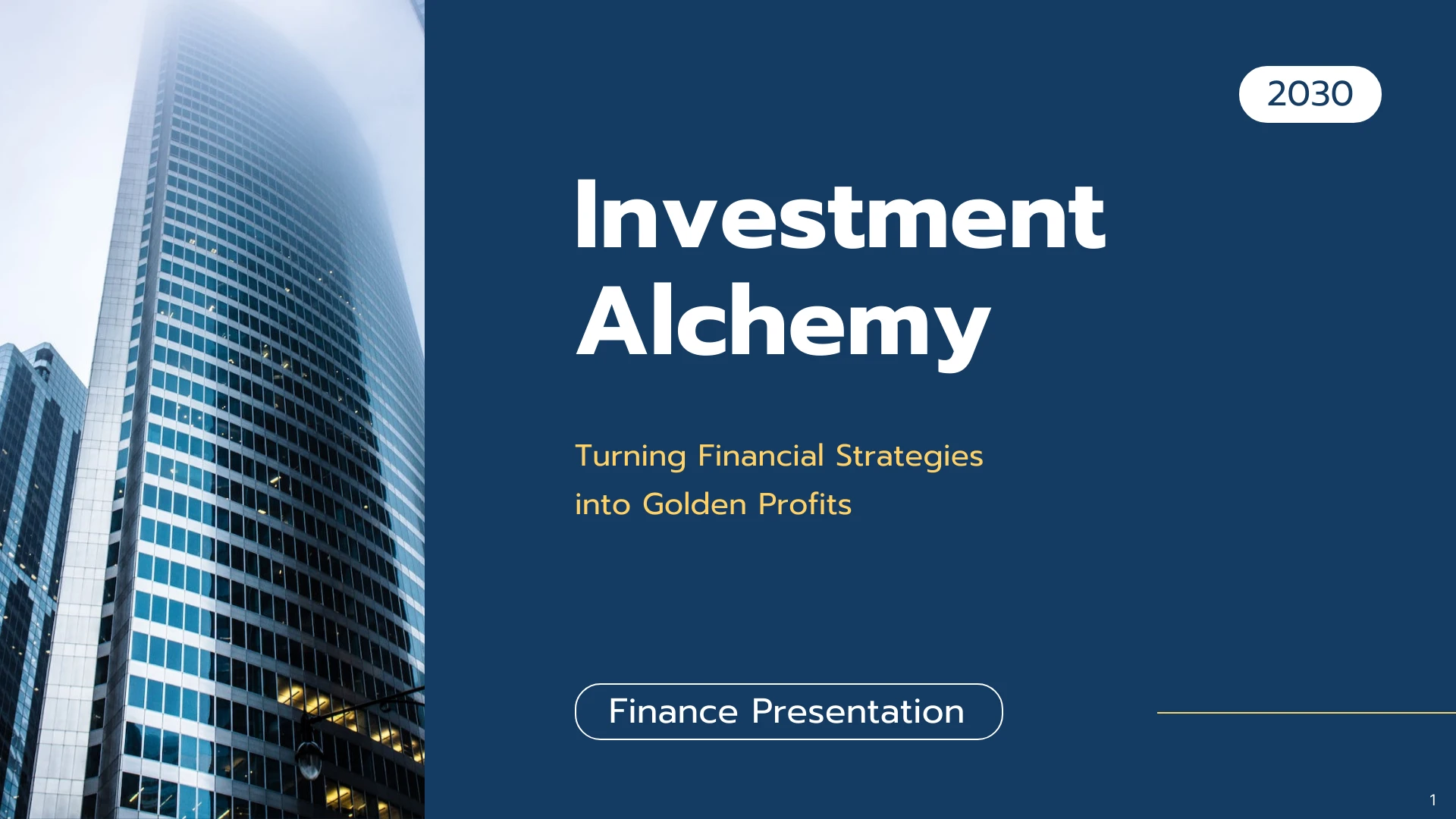 Investment Alchemy Finance Presentation Template - Venngage