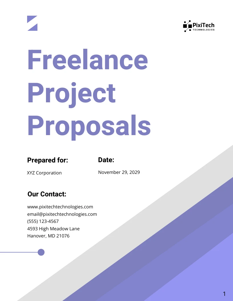 Freelance Project Proposal Template - Venngage