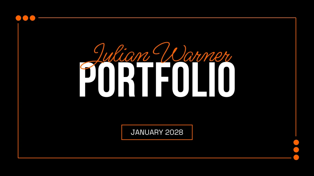 Graphic Designer Logo Portfolio Presentation Template - Venngage