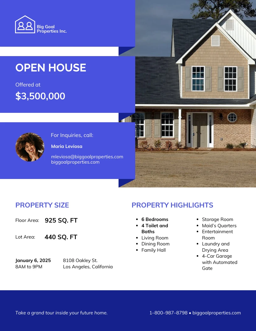 Property for Sale Flyer Template - Venngage