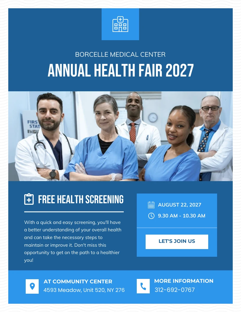 Health Fair Poster Template