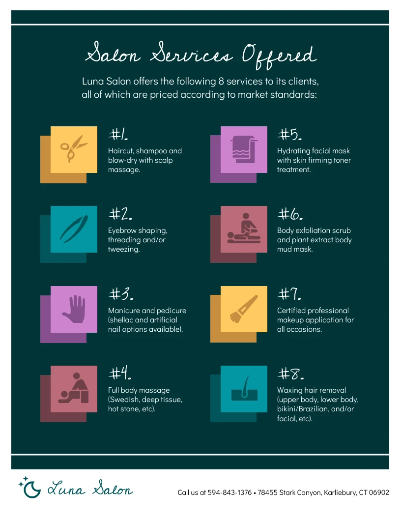 Salon Infographic Template - Venngage