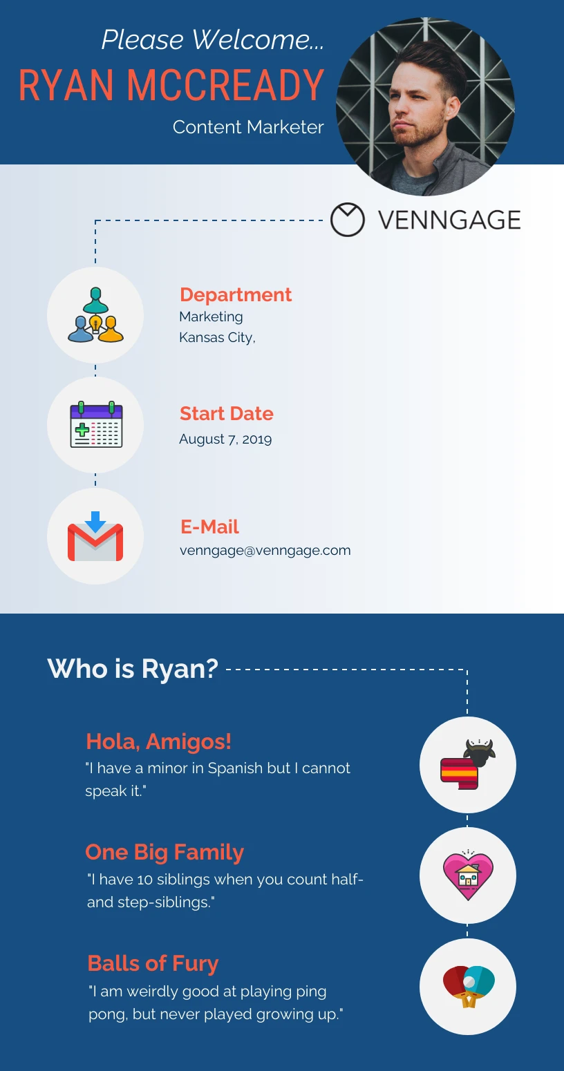 Venngage Ice Breaker Infographic Template - Venngage