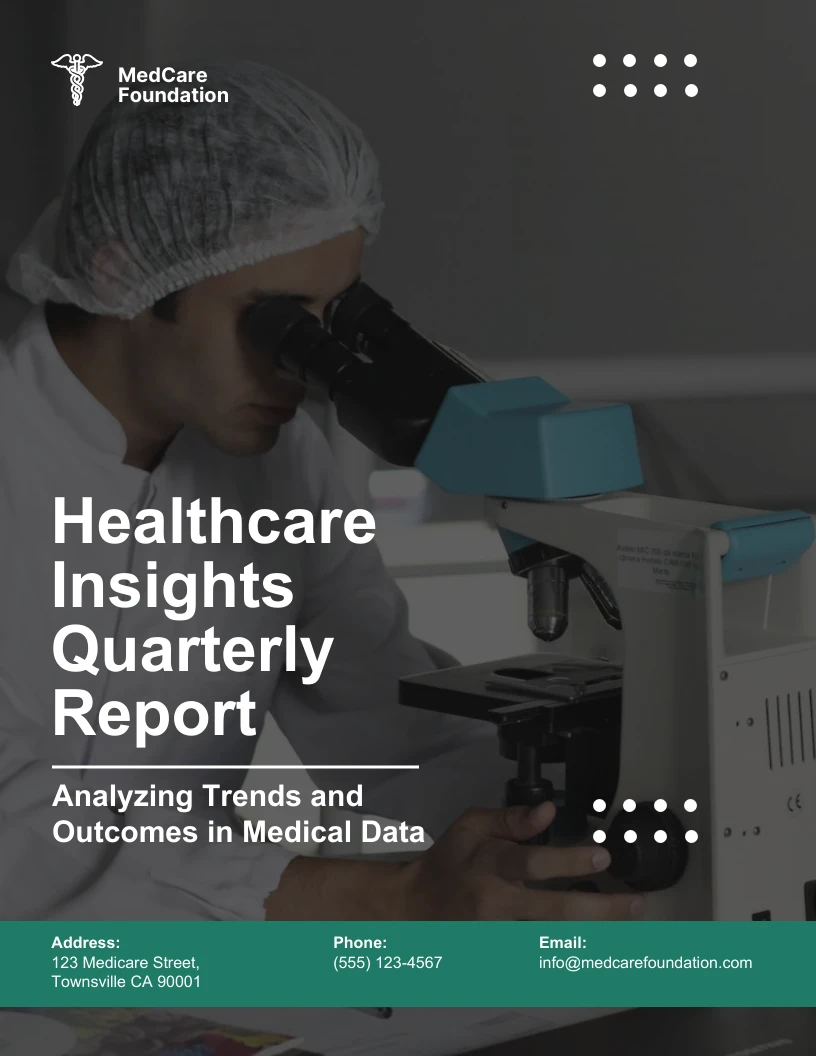 Green Medical Data Report Template - Venngage