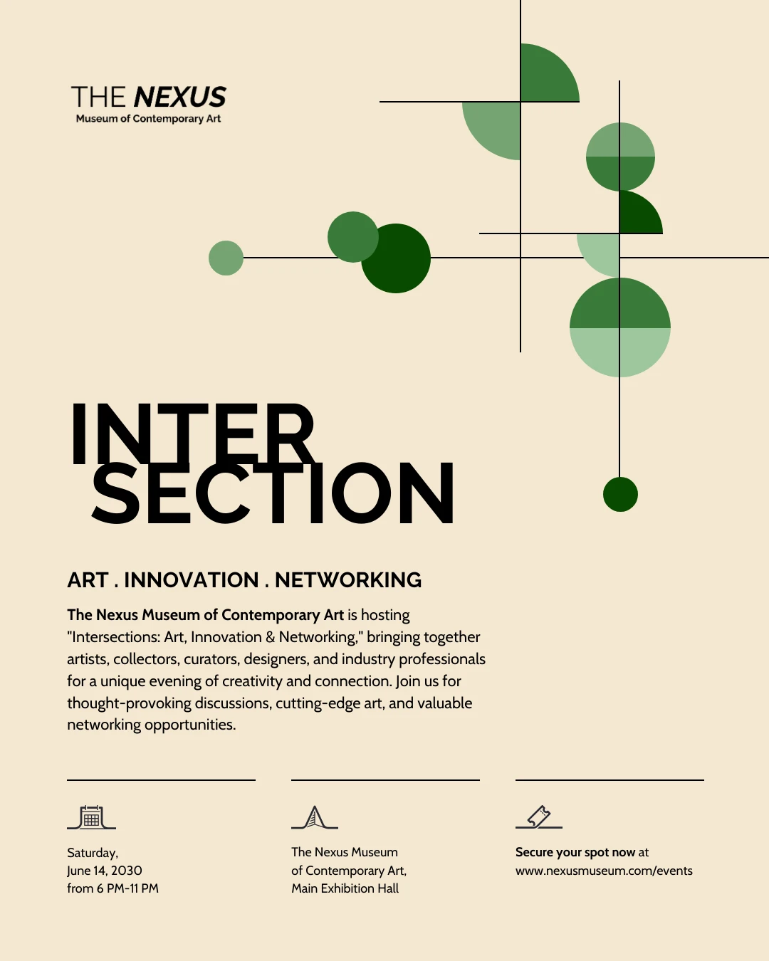 Networking Event Linkedin Portrait Template - Venngage