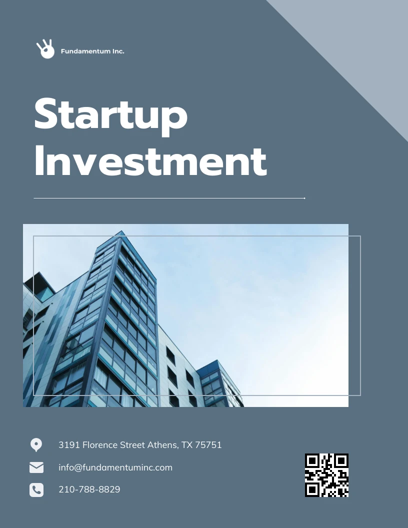 Startup Investment Proposal - Venngage