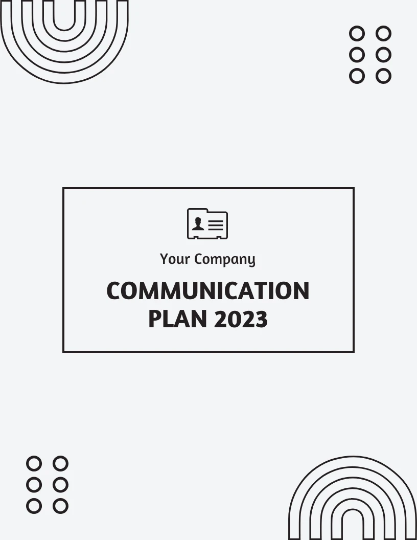 Simple Corporate Communication Plan Template - Venngage