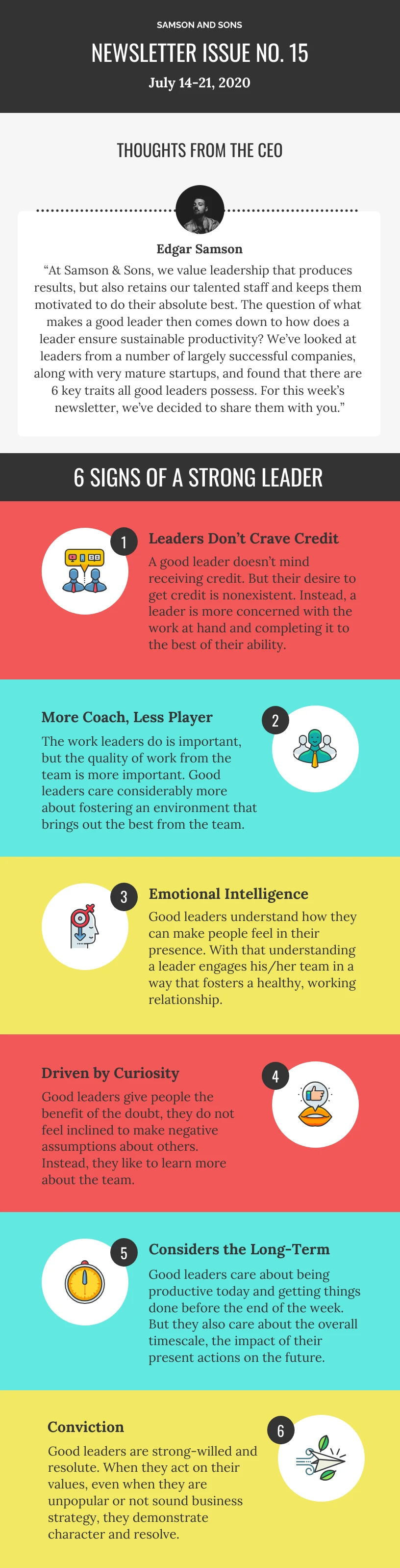 End of Term Newsletter Sample Email Template - Venngage