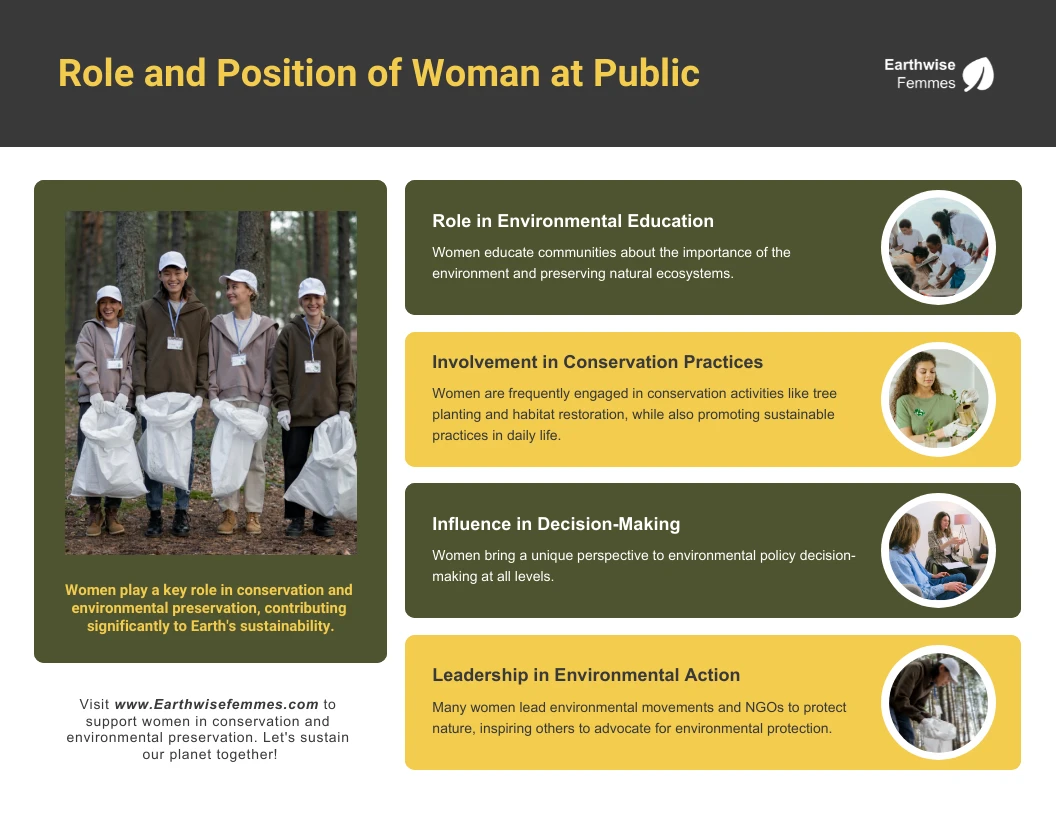 Role and Position of Woman at Public Infographic Template - Venngage