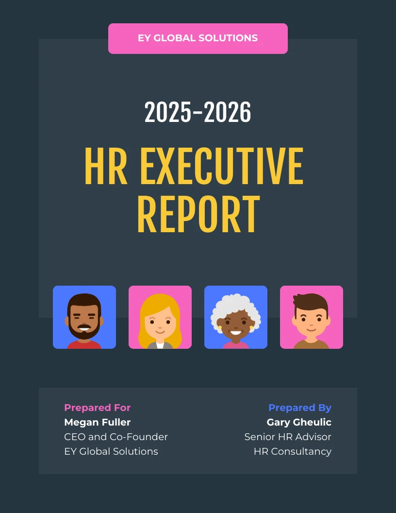 Colorful Executive Report Template - Venngage