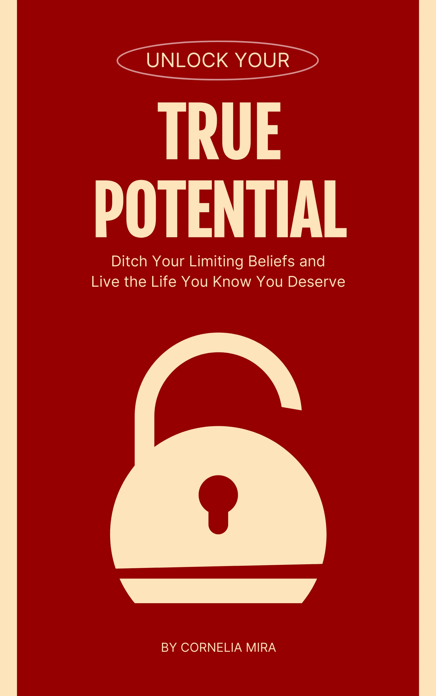 Red And Yellow Minimalist Inspirational Book Cover - Venngage