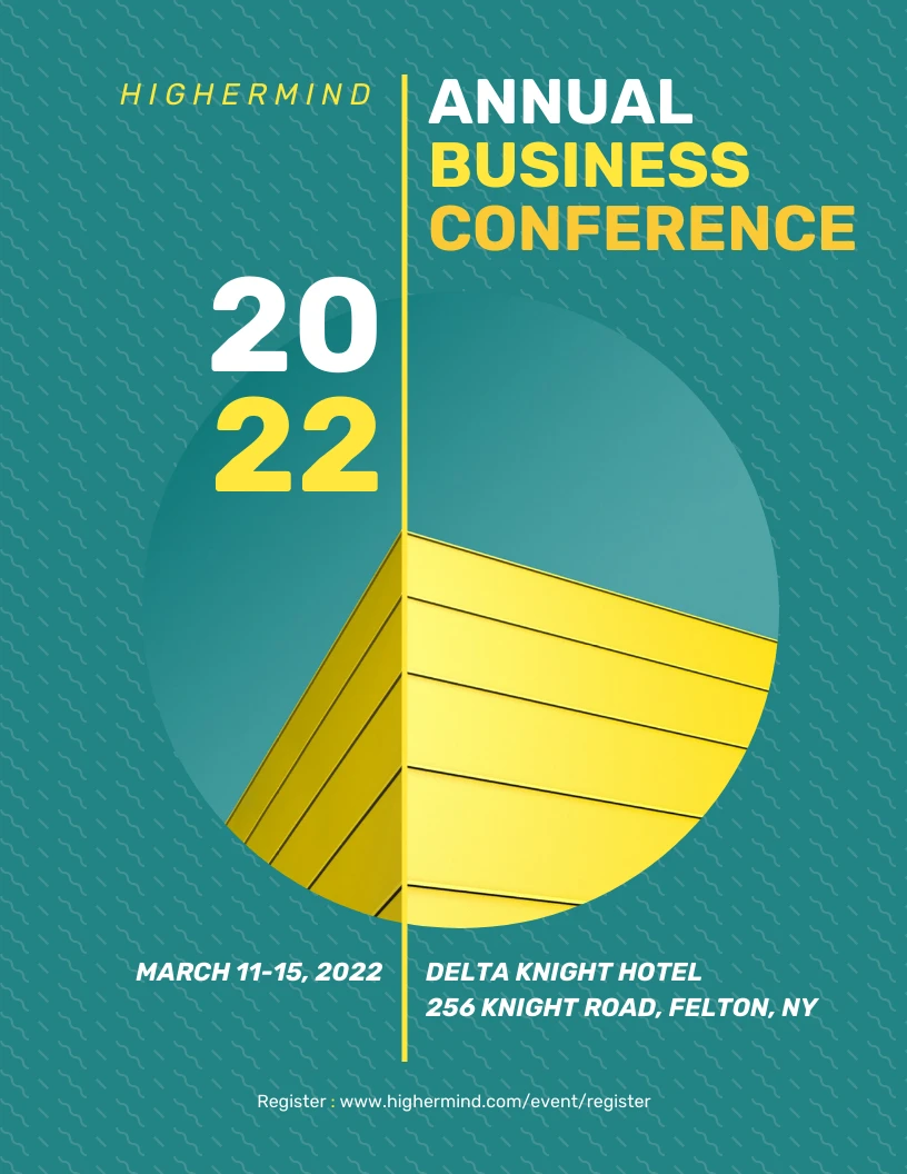 Annual Business Conference Event Poster Venngage