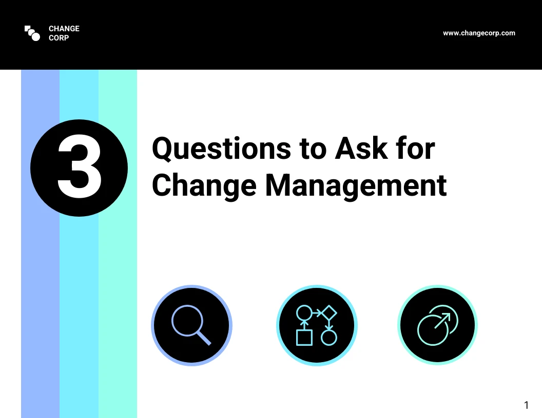 Change Management Questionnaire Handbook Template - Venngage