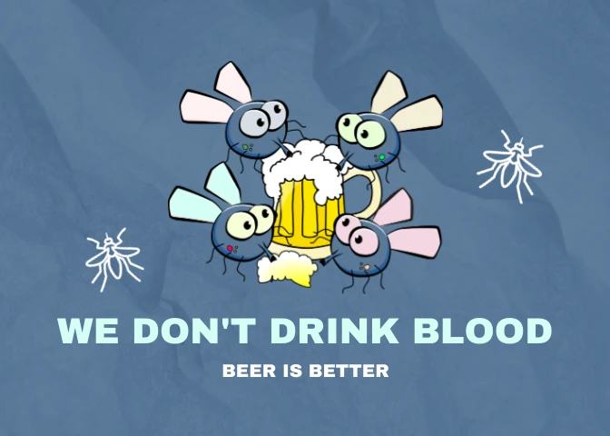 Blue Modern Texture Illustration Funny Postcard - Venngage