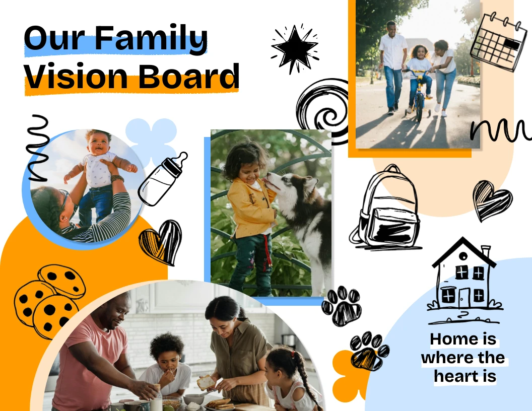 Family Vision Board - Venngage