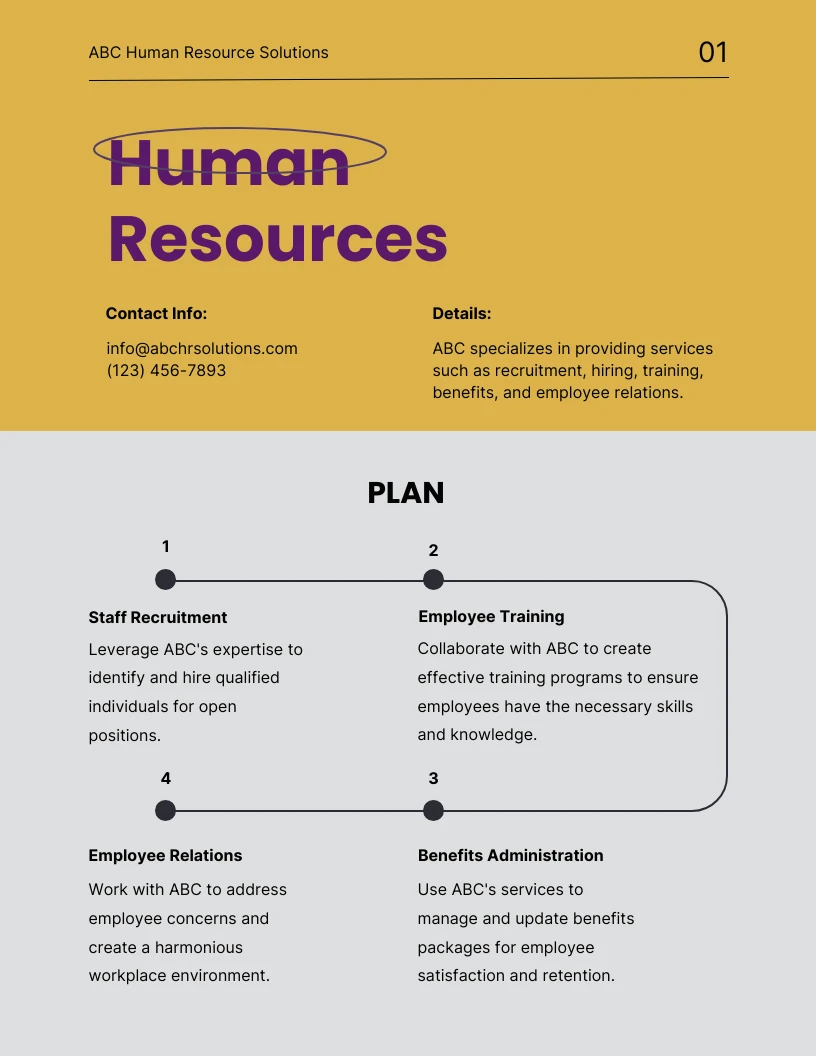 Yellow Grey Shape Resource Plan Template - Venngage