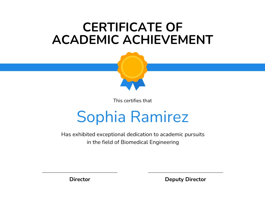 Achievement Certificate for Students Template - Venngage