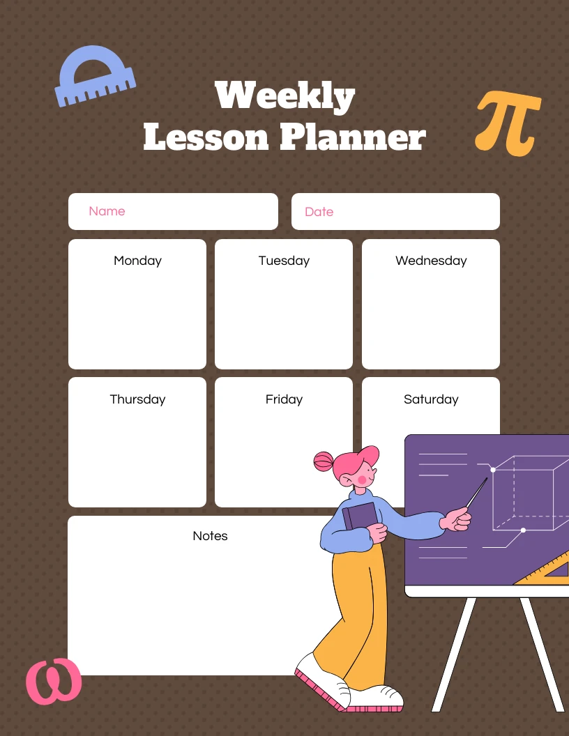 Illustration Lesson Plan Template - Venngage