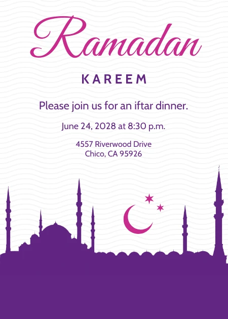 Fun Ramadan Invitation - Venngage